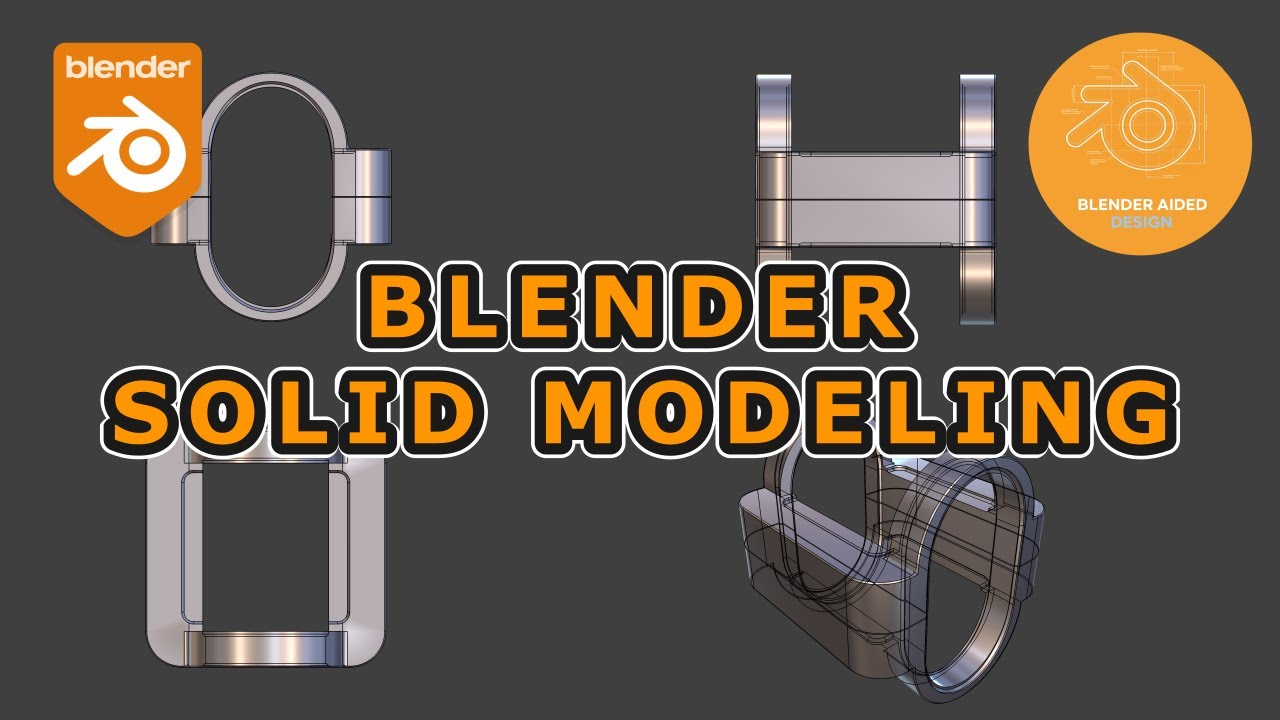 Blender solid modeling workflow test