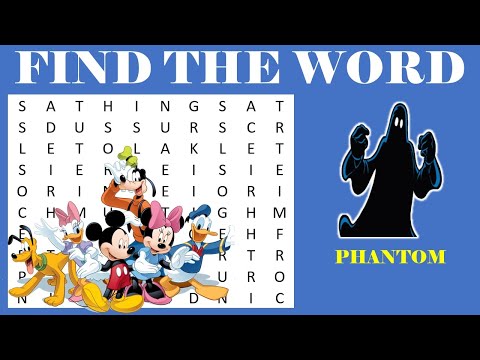 Mickey Mouse | Word Game | Word Search | Puzzle | Find the Hidden Words | Word search finder