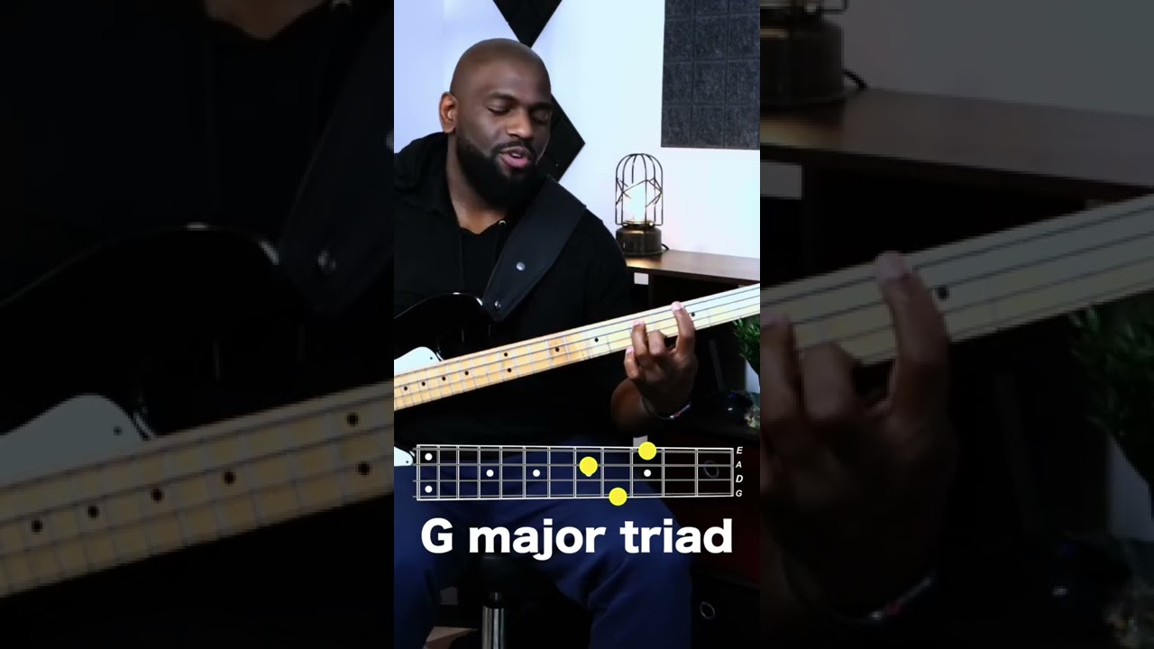 Super Easy Bass Chords for Beginners #shorts