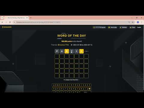 5 letter Word | Word of the Day | Play the Crypto Word Game Today #binance #words #games #today