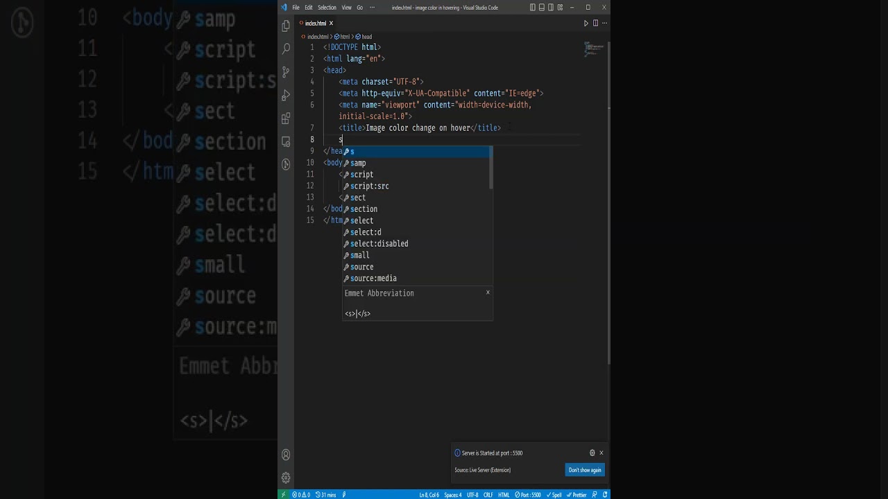 Change Image Color on Hover with HTML and CSS