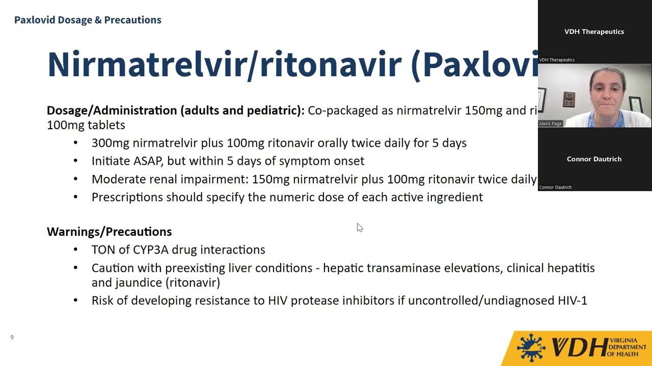 Pharmacist Prescribing Paxlovid Informational Webinar