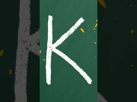 Let's Learn How to Write Letter K With THE KIBOOMERS. #shorts