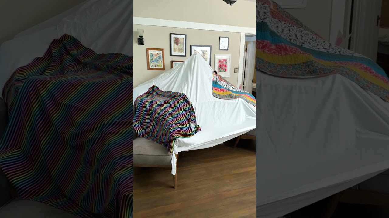 🥰 Easy way to make a fort! #mom #kids