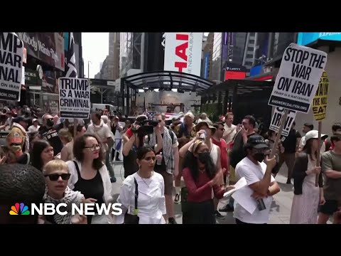 Anti-war protests form in New York City following U.S. strikes in Iran