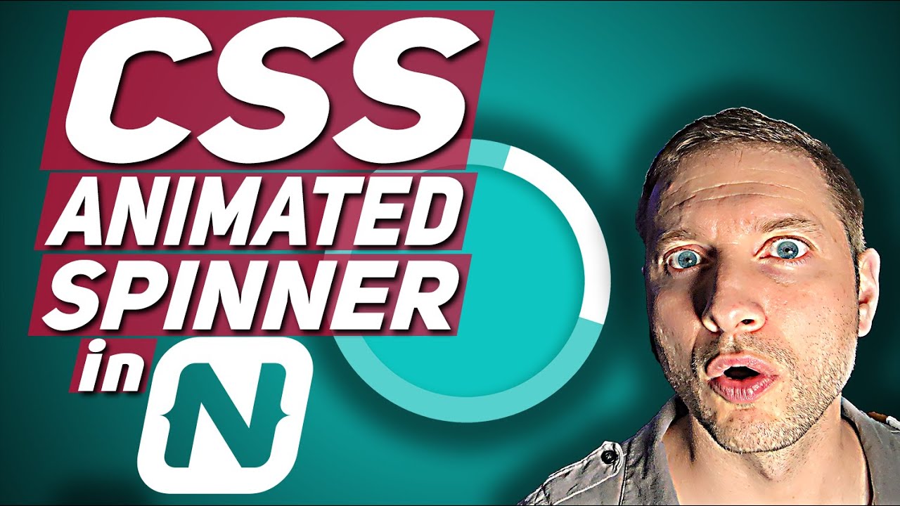 CSS Animated Loading Spinner in NativeScript Tutorial