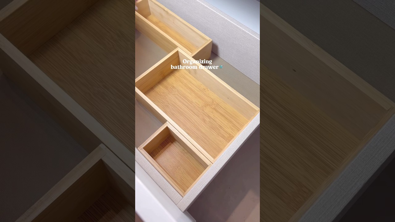 Organizing bathroom drawers