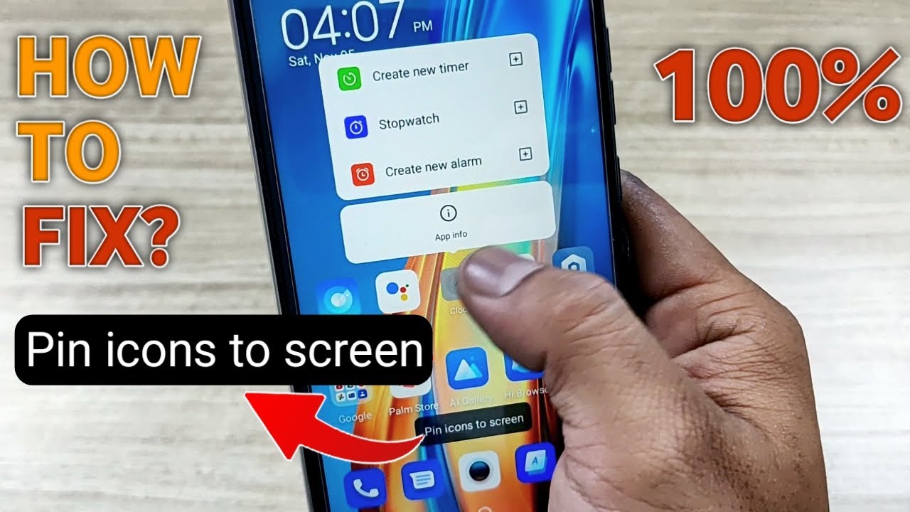 How To Fix Pin Icons To Screen | Icons Not Moving Problem