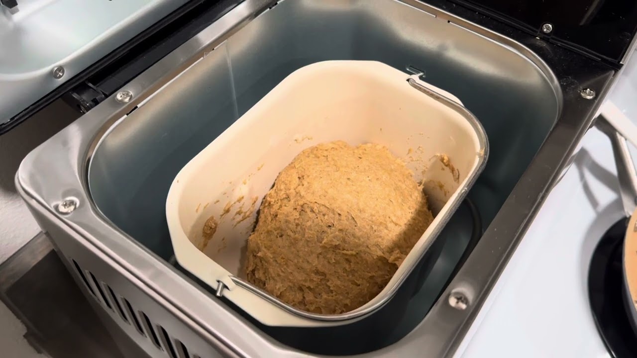 Freshly Milled Wheat in KBS Bread Machine.