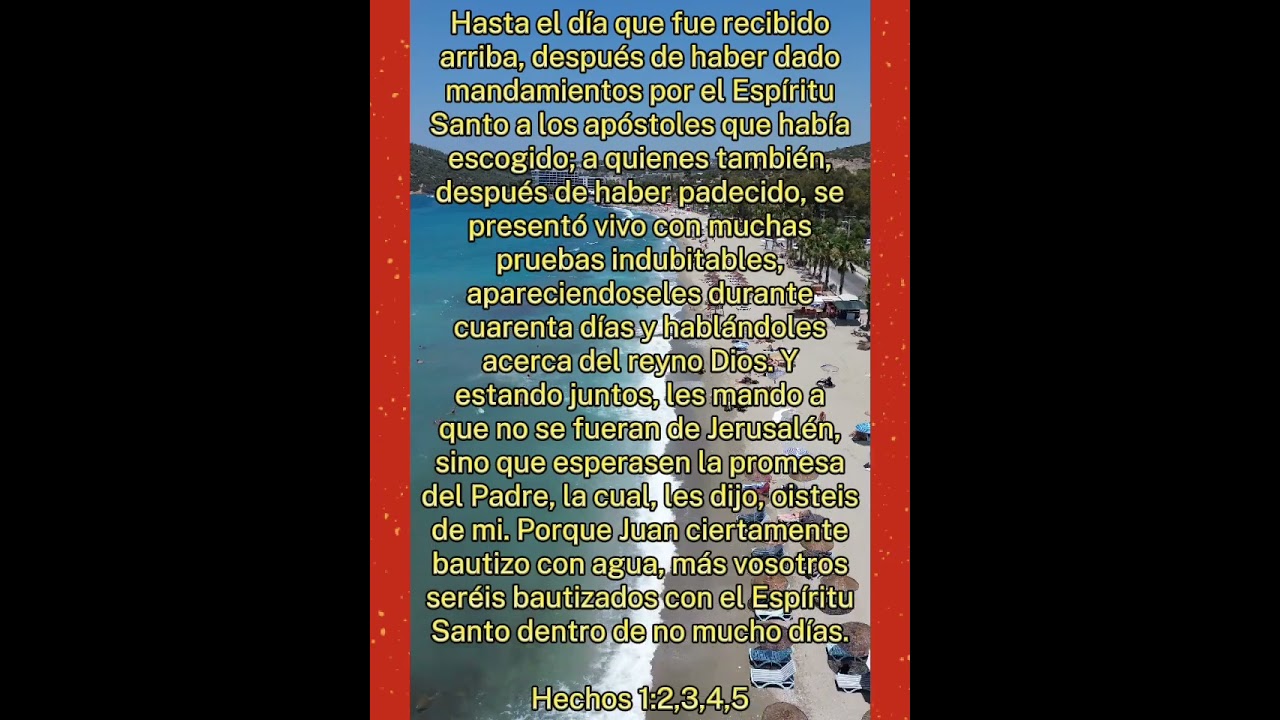 Hechos 1:2,3,4,5#Libro de hechos de los apóstoles.#Evangelio#Jesus#Fe#La Promesa del Espíritu Santo.