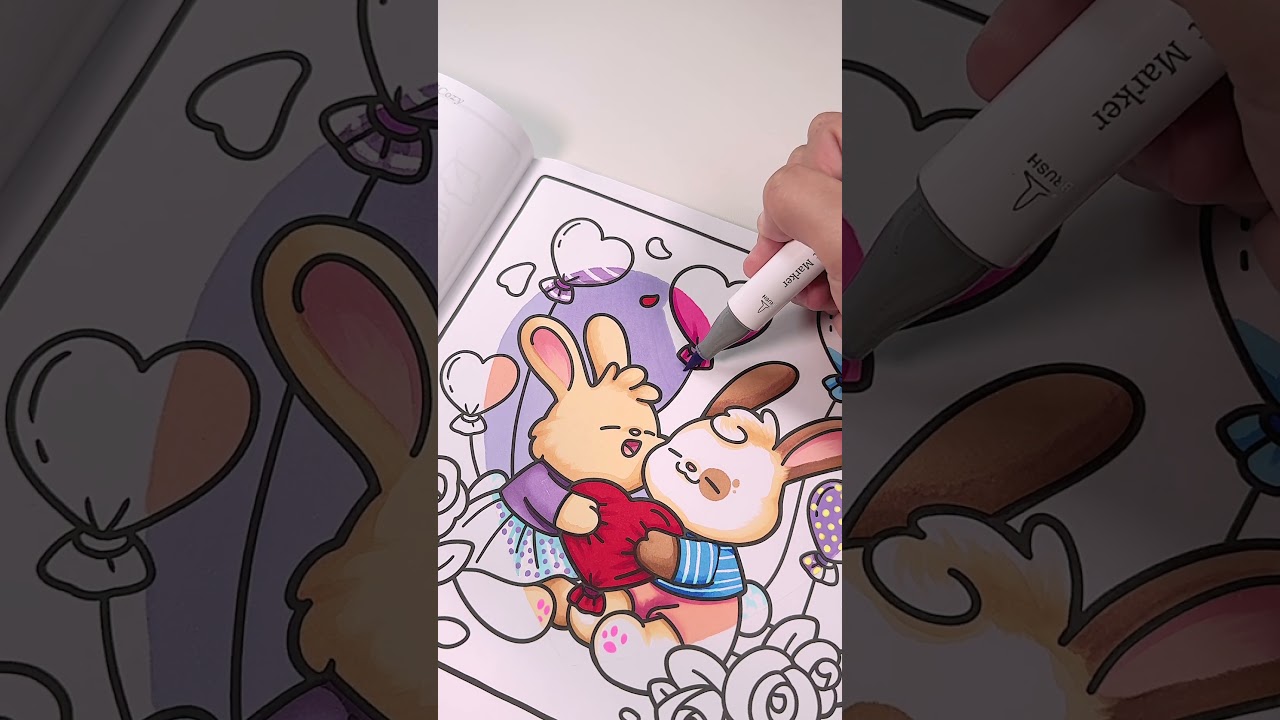🐰 Bunny Valentine's | Comfy & Cozy Coloring Book by Jade Summer