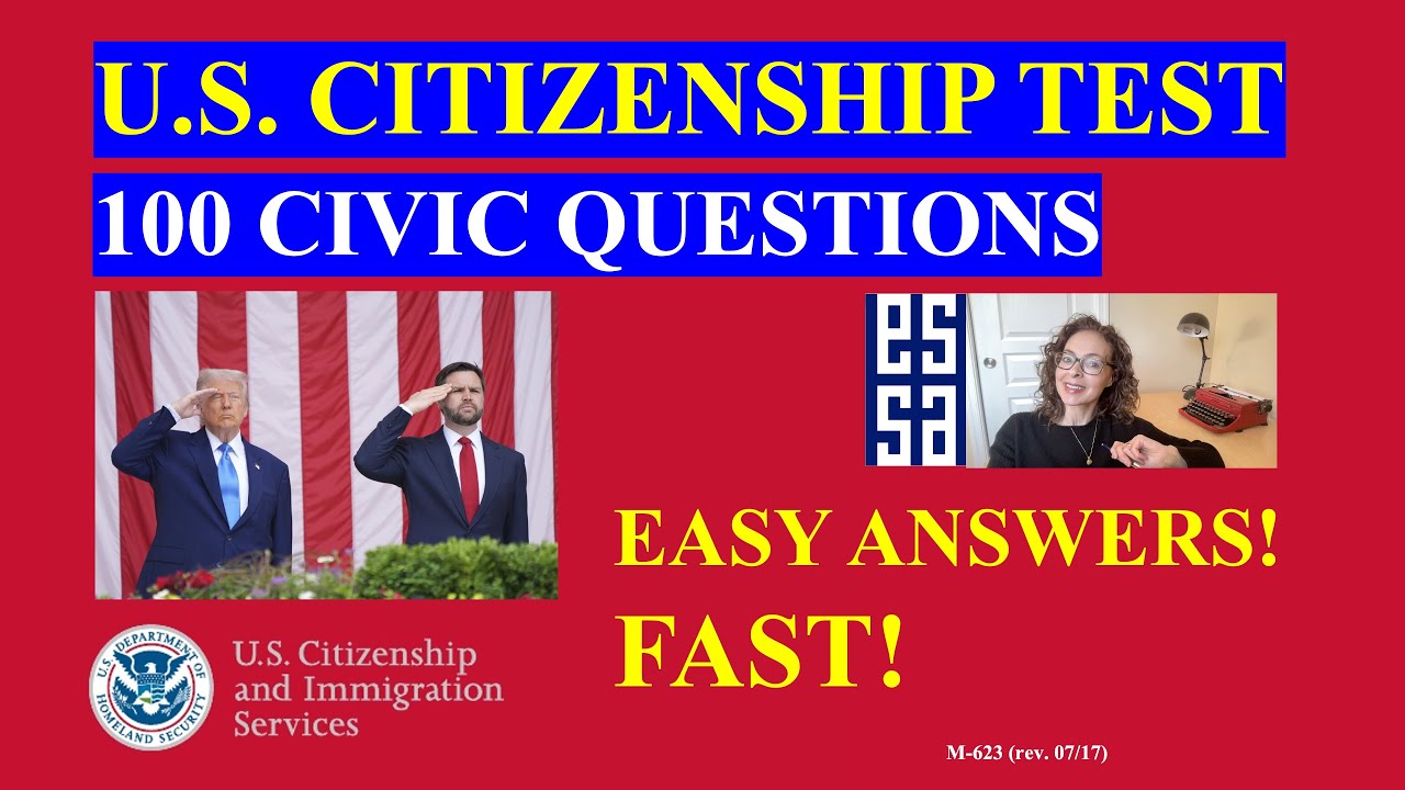 NEW U.S. Citizenship Test 2025, USCIS 100 Civics Test Questions and Answers! Fast