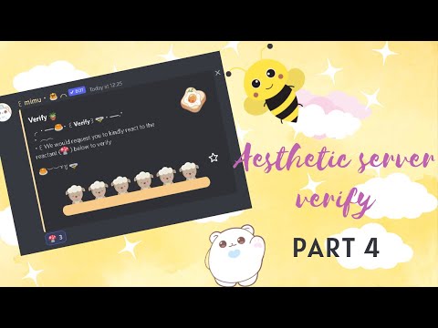 ༘♡ ⋆。˚ How to create a cute verification AESTHETIC SERVER (PART 4) (2022)