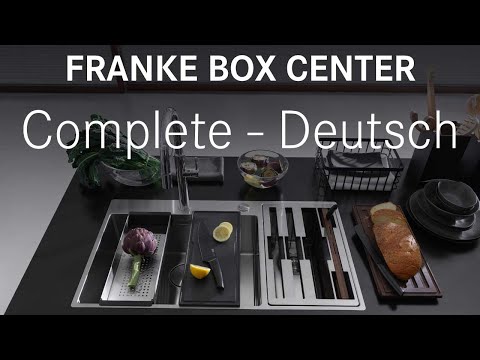 Franke Box Center Sink Stainless Steel - Complete - Deutsch