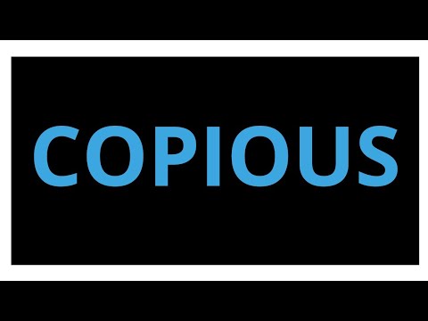 Copious || Meaning With Synonyms || ENGLISH DAIS ||