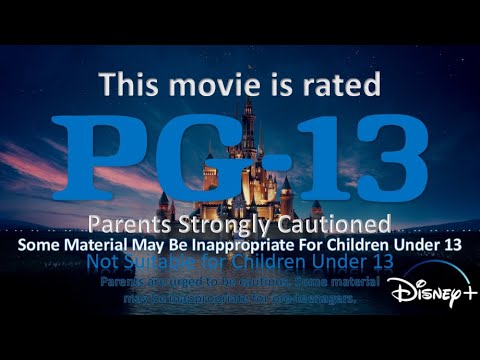 Disney+ Movie Intro - Rated PG-13