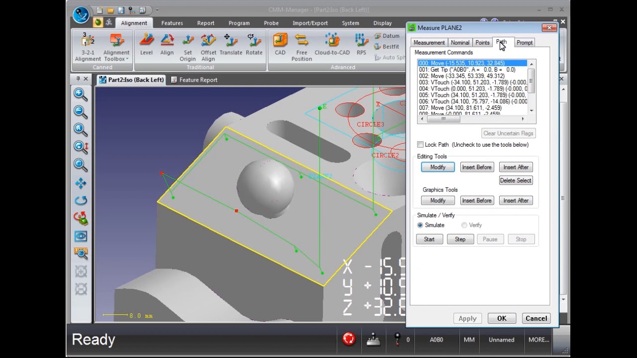 CMM Manager - Editing tools