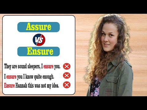 Confusing English Words | Fix Common Vocabulary Mistakes | Assure Vs Ensure