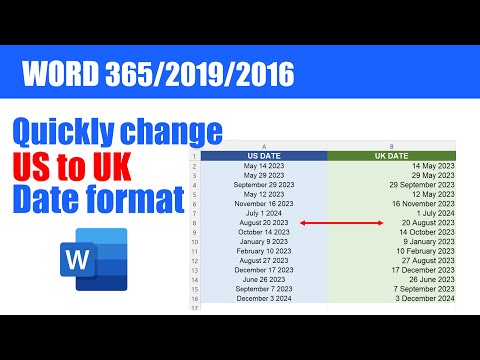 How to change US/UK date formats quickly in Word (and Excel)