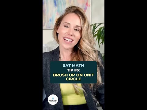 💡 Don't forget the unit circle for SAT trig!