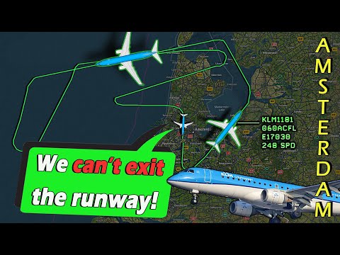 KLM E170 | HYDRAULIC SYSTEM FAILURE | Emergency Return to Schiphol