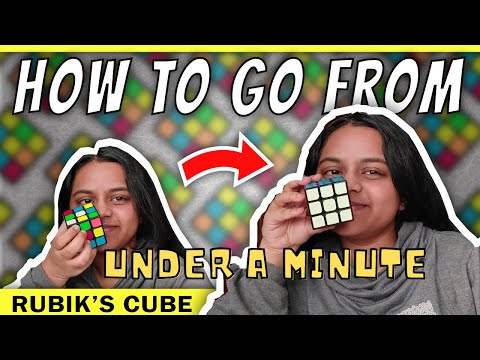 Solve a 3x3x3 RUBIK's CUBE under a minute!! #shorts