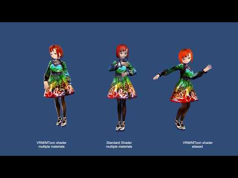 VRoid anime characters to Unity for mecanim and facial blendshape animation