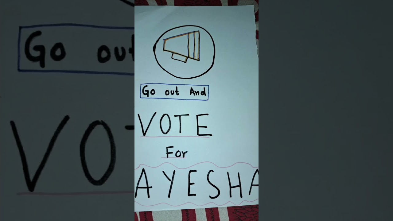 Ideas of Posters for Elections | Crafty Girl #ideas #poster #election #diy #art #viral #paper #short