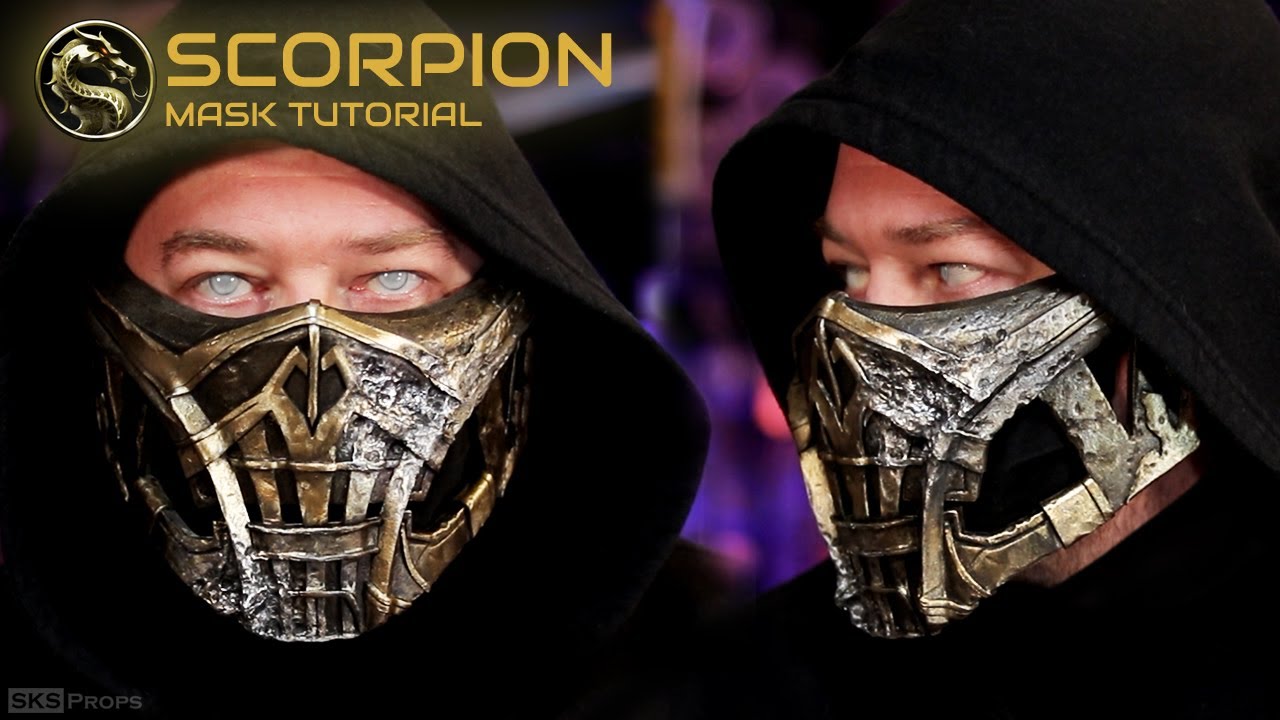 How to Make a Scorpion Mask - Free Templates - Foam Cosplay Tutorial Mortal Kombat Movie