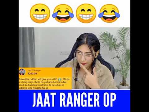 18+ Double Meaning Shayeri to Beautiful Girl Streamer 😁😂😂 #shorts #short #shortvideo #jaatranger