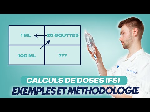 Calculs de doses IFSI : cours complet et exercices