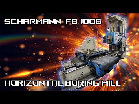 Scharmann FB 100b 4" spindle Horizontal boring mill running | Stan Canada Machine Tools & Services