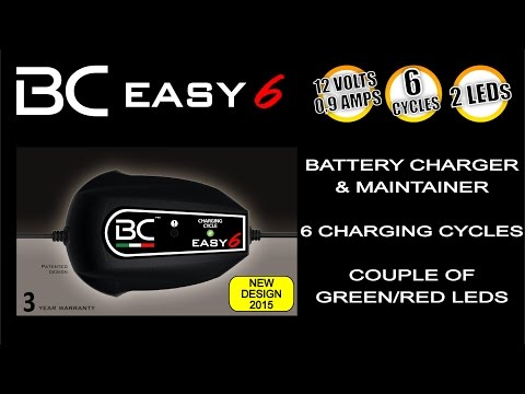 BC Easy 6 - 12V 0.9A Battery Charger