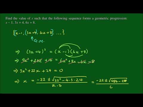 Geometric Sequences: The Geometric Mean