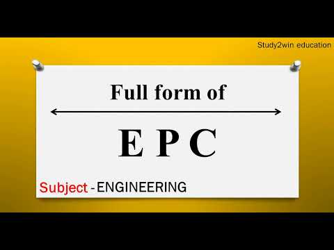 EPC ka full form | Full form of in English | Subject - ENGINEERING