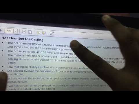 Hot chamber die casting Tamil