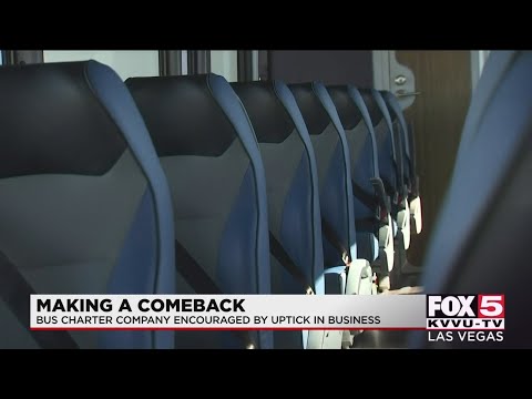 Charter bus company operating in Las Vegas encouraged by uptick in business