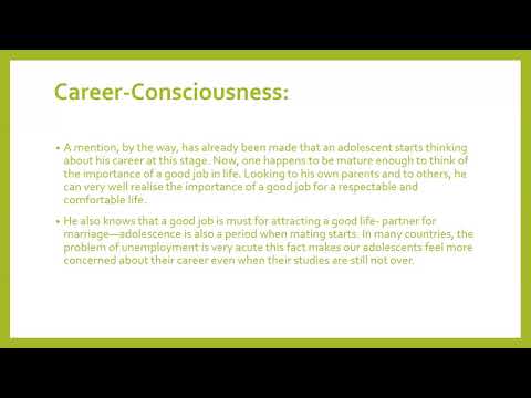 Characteristics of Adolescents