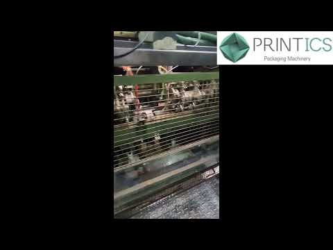 VIDEO PRINTICS U46610125 WINDMÖLLER & HÖLCHER PAPER BAG MANUFACTURING LINE WITH A FLAT HANDLE UNIT