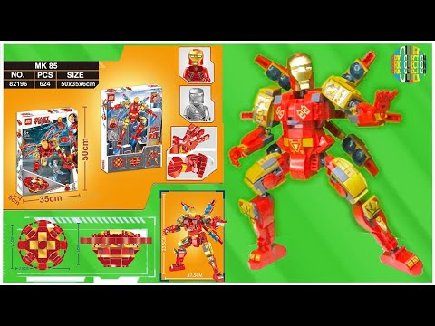 LEGO IRON MAN MK85 │ 818 Heart of Steel 82196 UNOFFICIAL LEGO BRICKS