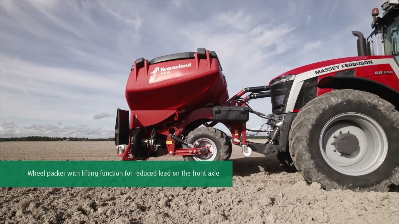 Kverneland f drill maxi duo   new front hopper with two dosing units