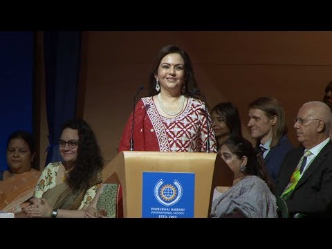 Founder and Chairperson Smt Nita M Ambani Speaks at the DAIS Graduation Ceremony 2019