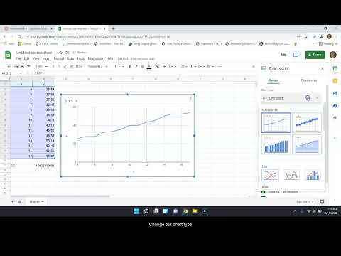 Finding a Correlation Coefficient with Google Sheets
