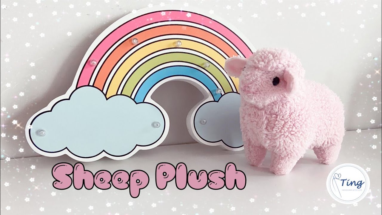 DIY Sheep Plush Toy |【FREE PATTERN DOWNLOAD】| Step-by-step Tutorial for Beginner | DIY绵羊玩偶