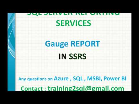 Learn 30 Gauge Report in SSRS | SSRS Gauge report - Mind Luster