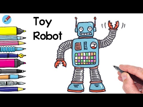 How to draw a toy robot real easy – Shoo Rayner