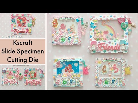 Valentine Crafts Specimen Slide Vintage Slide Cutting Die | KSCraft Project Share