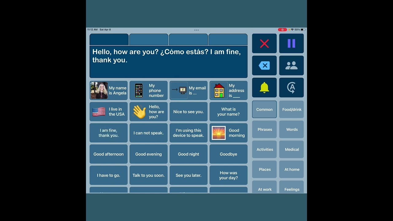 Multilingual use in Speech Assistant AAC app