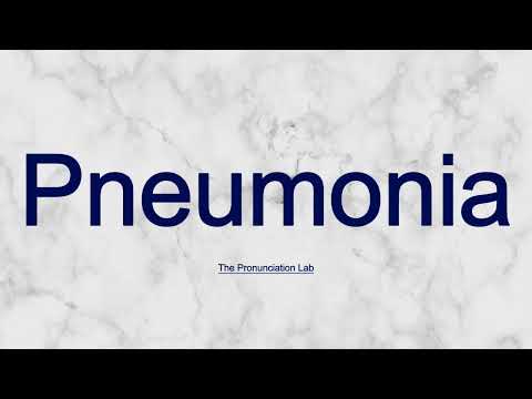 Pneumonia Pronunciation: How to Say Pneumonia | How to Pronounce Pneumonia