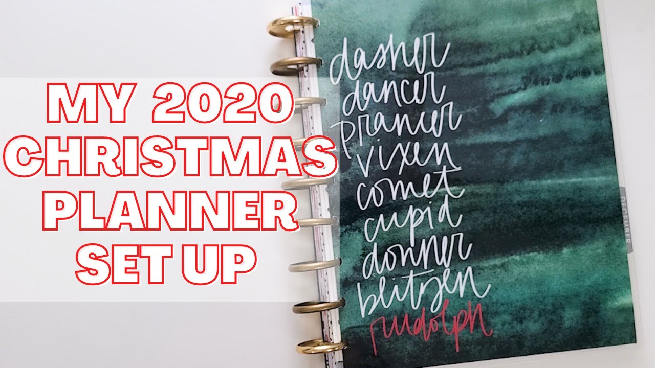 My CHRISTMAS PLANNER SETUP | FRANKENPLANNED with Happy Planner, Printables and MORE!